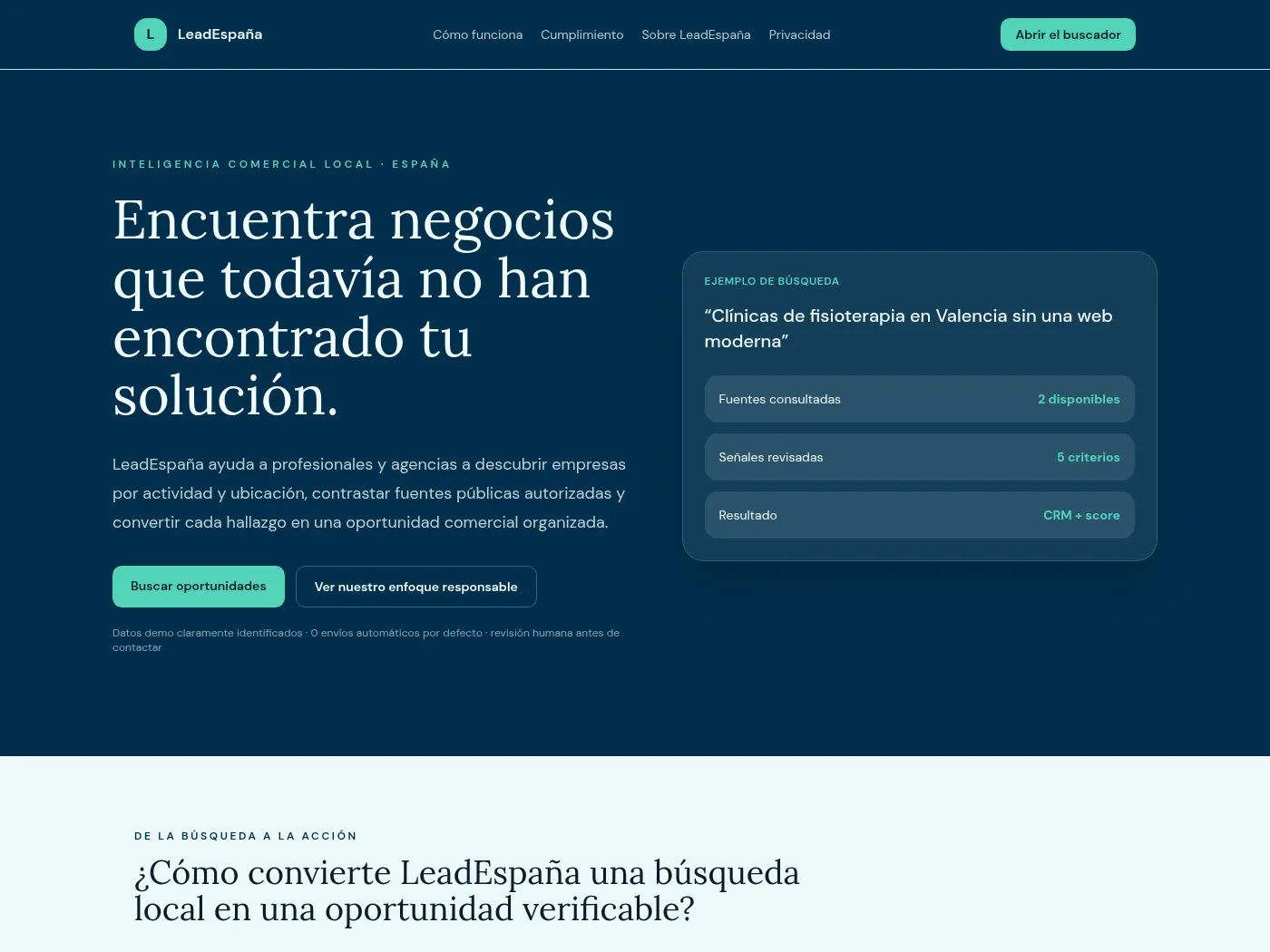 LeadEspaña Business Finder