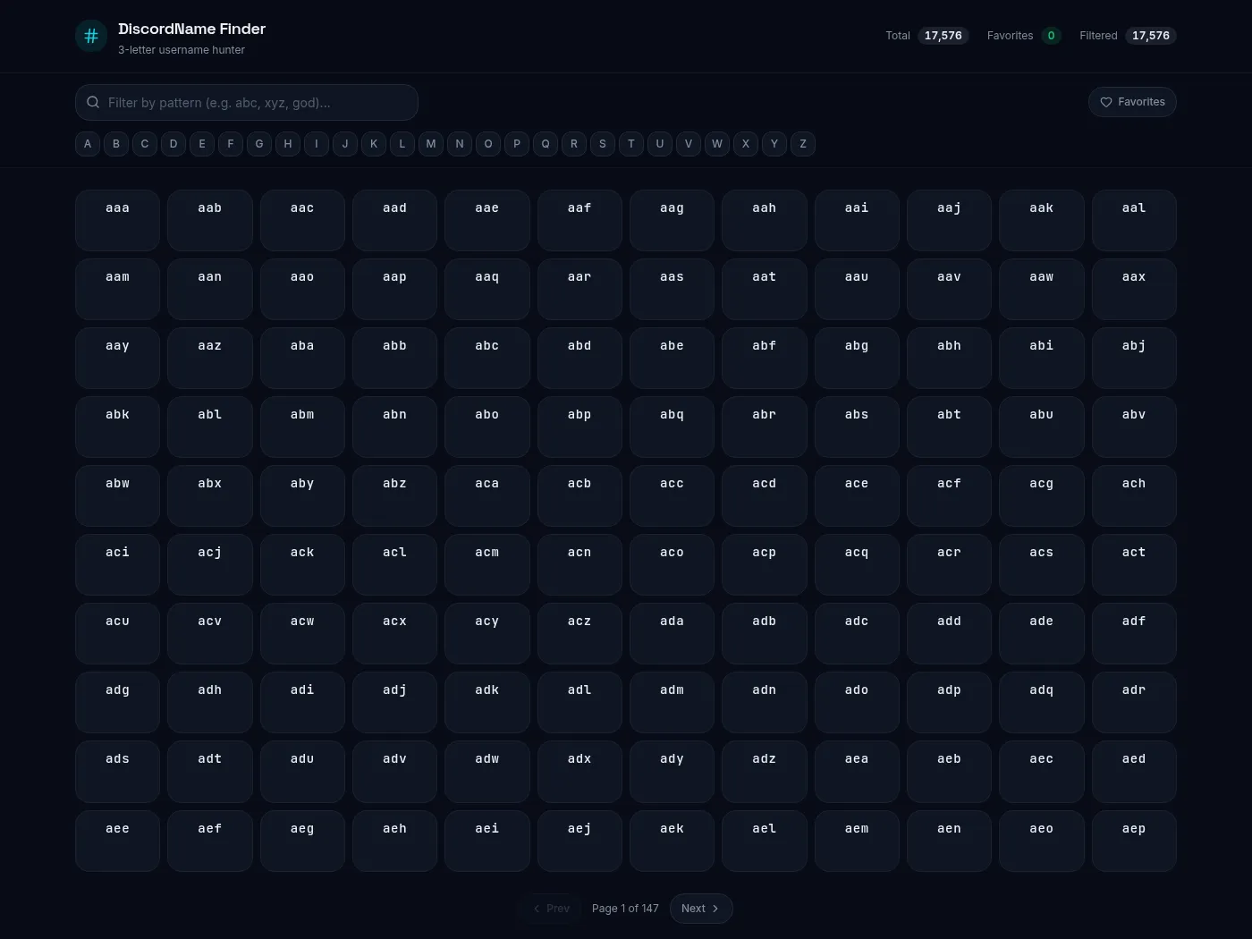 DiscordName Finder
