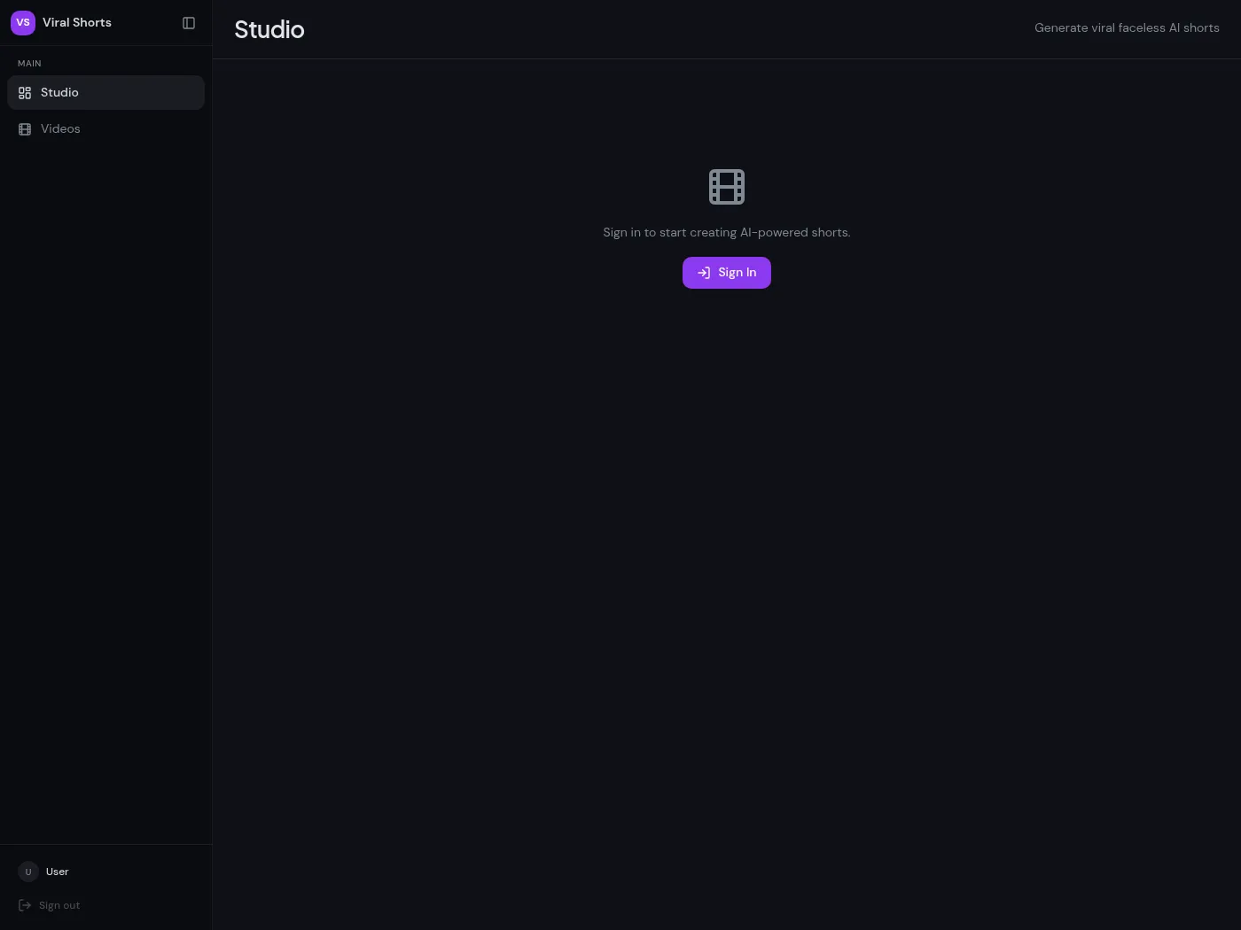 Viral Shorts Studio