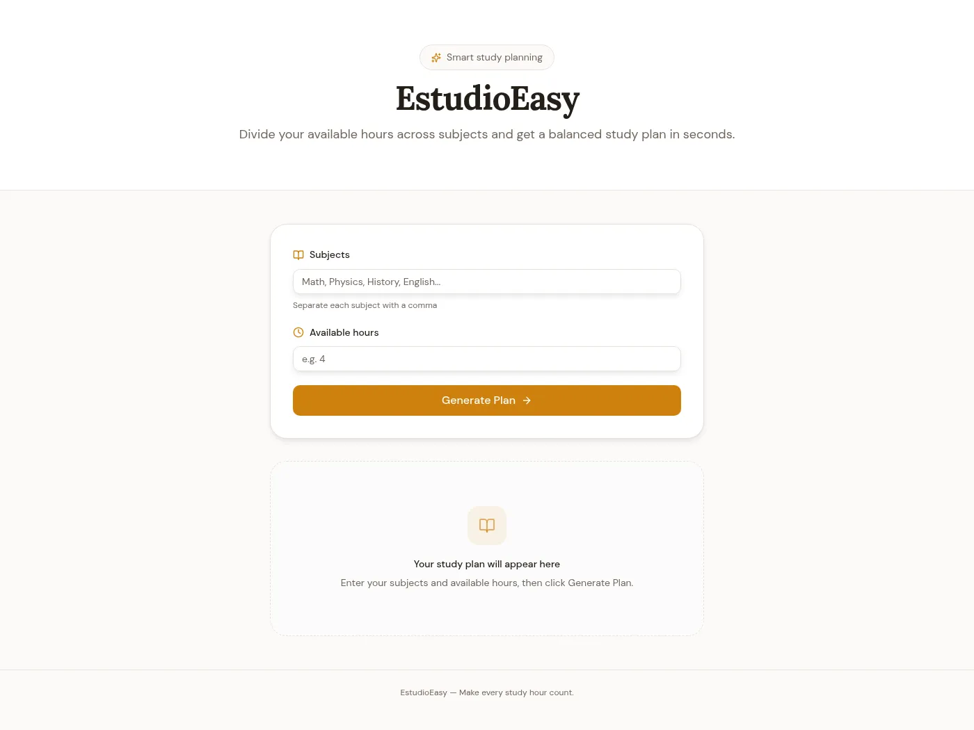 EstudioEasy Planner