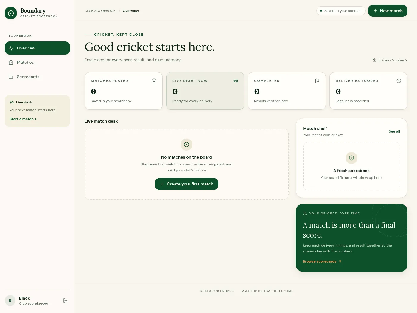 Cricket Statify Portal