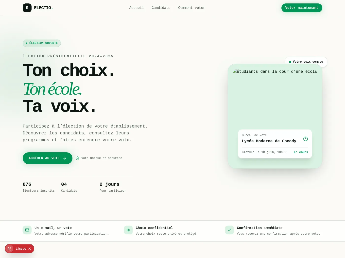 ELECTIO Scolaire