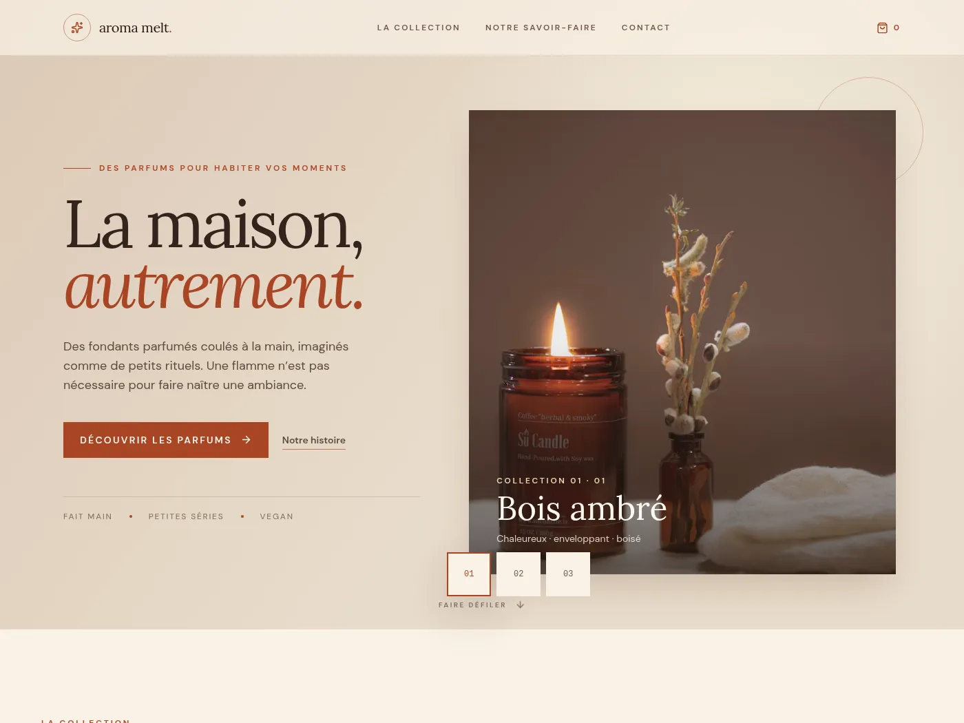 Aroma Melt Website