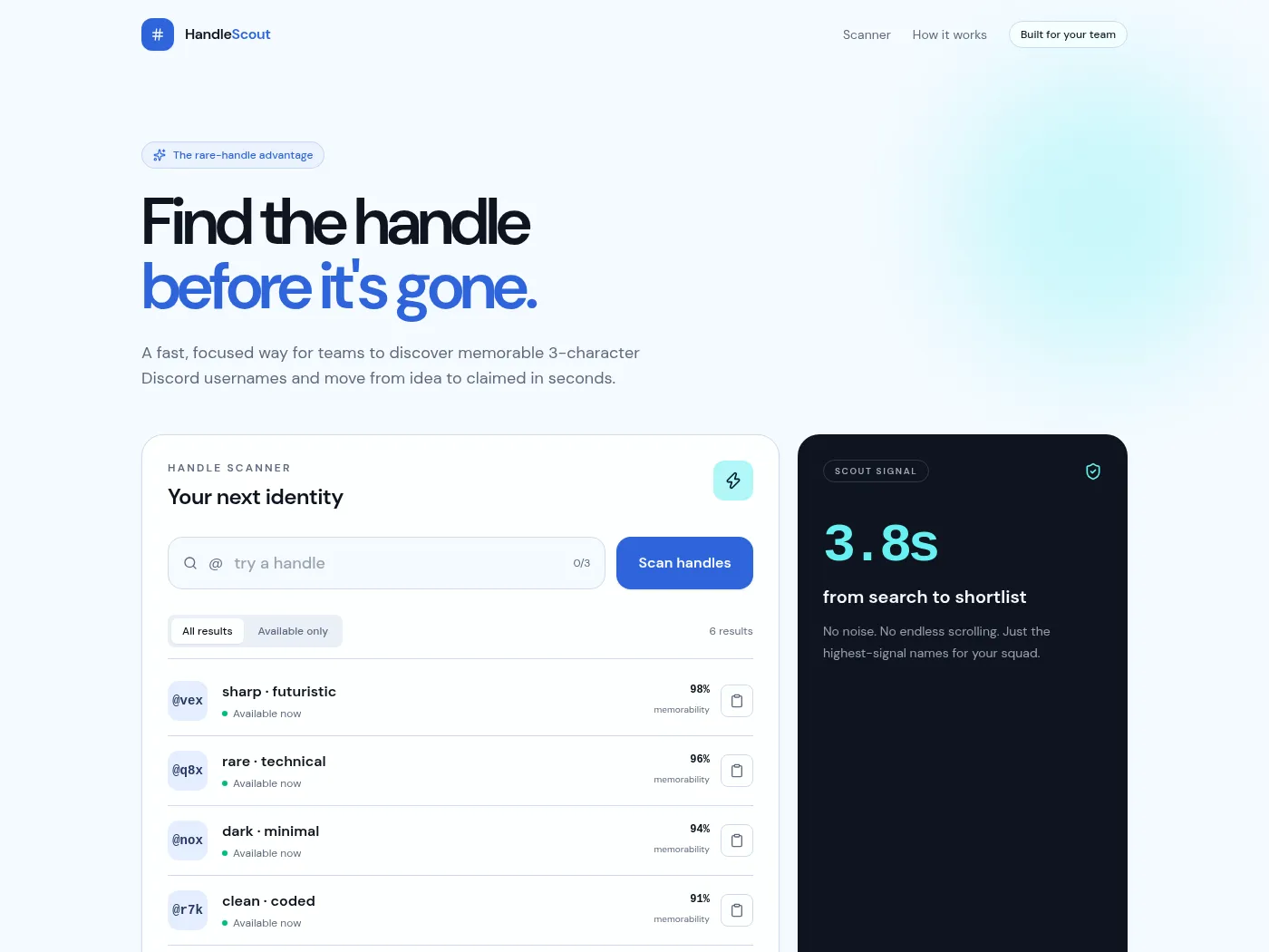 Discord Handle Checker