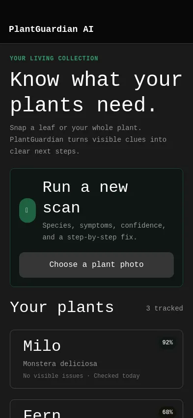 PlantGuardian AI