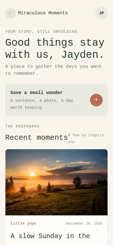 Miraculous Moments