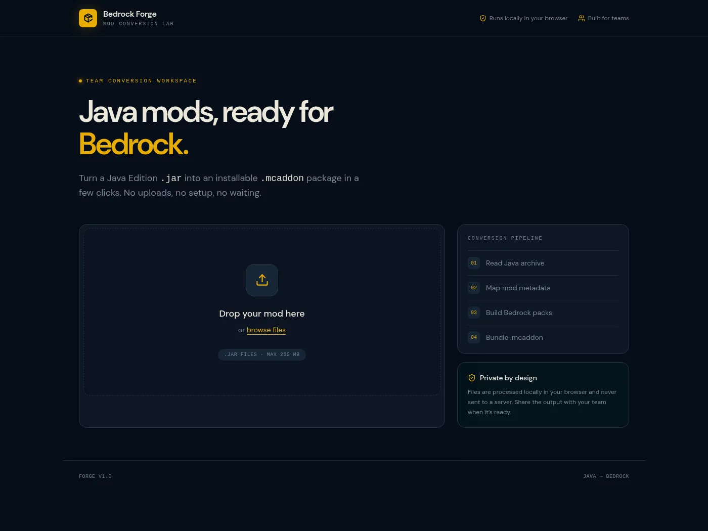 Bedrock Mod Converter
