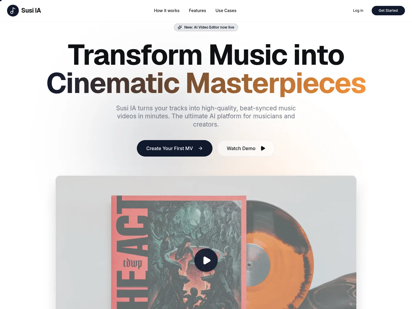 Susi IA Landing Page
