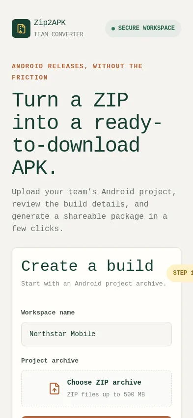 Zip2APK Converter