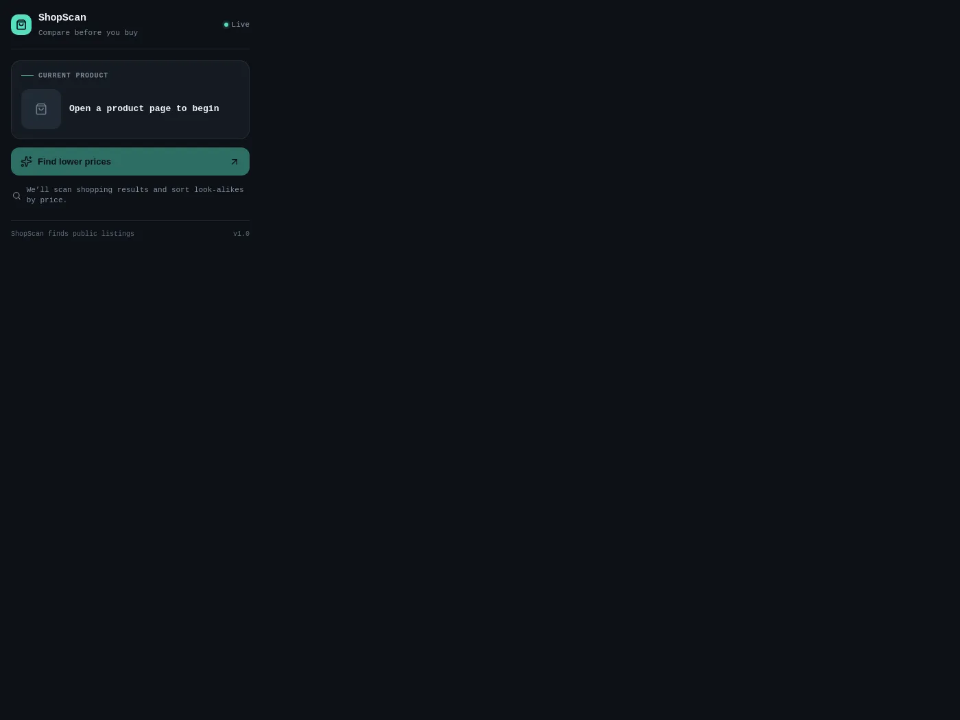 ShopScan Extension