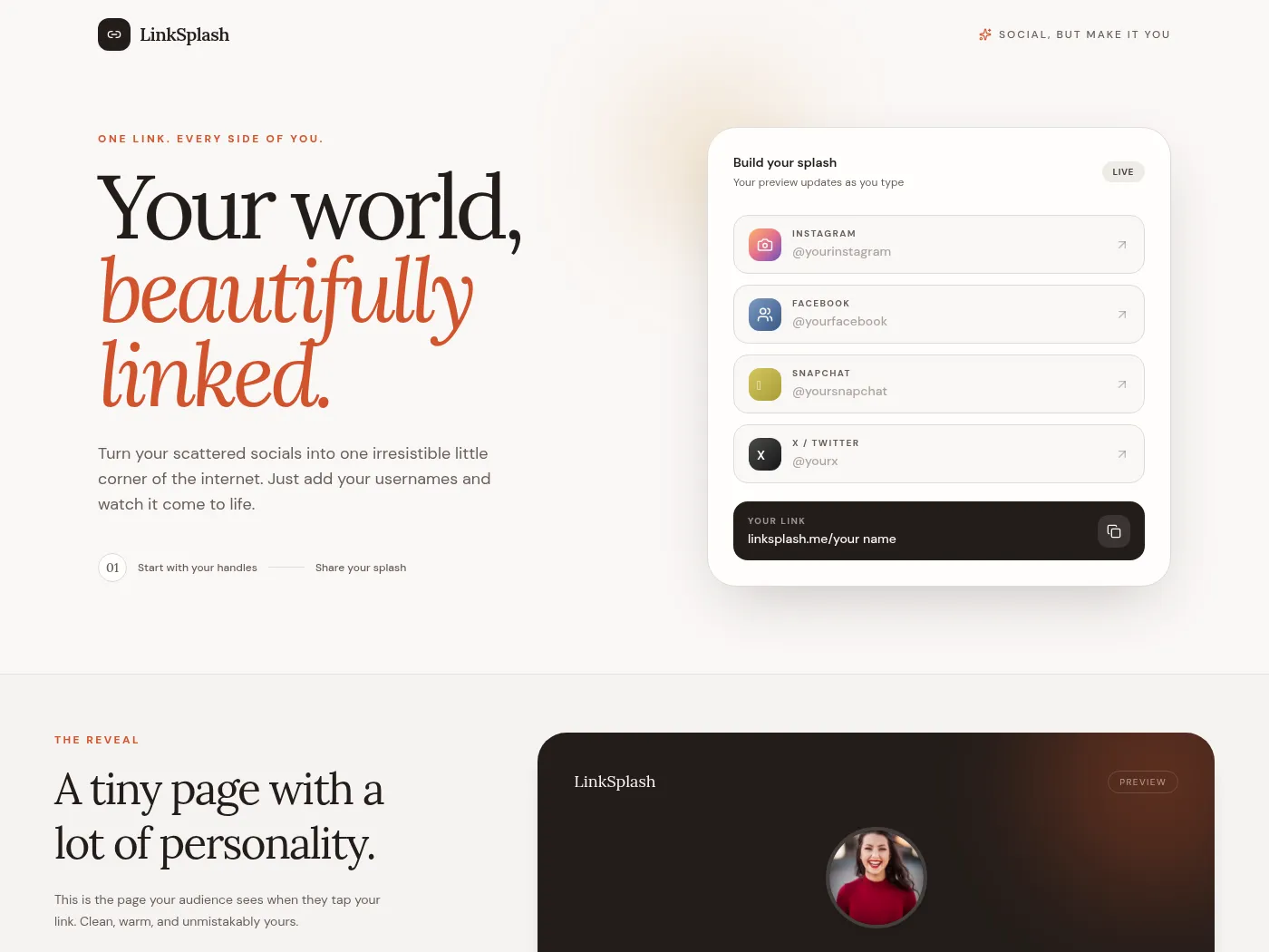 LinkSplash Creator