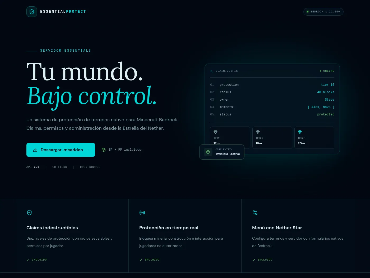 EssentialProtect MC Addon