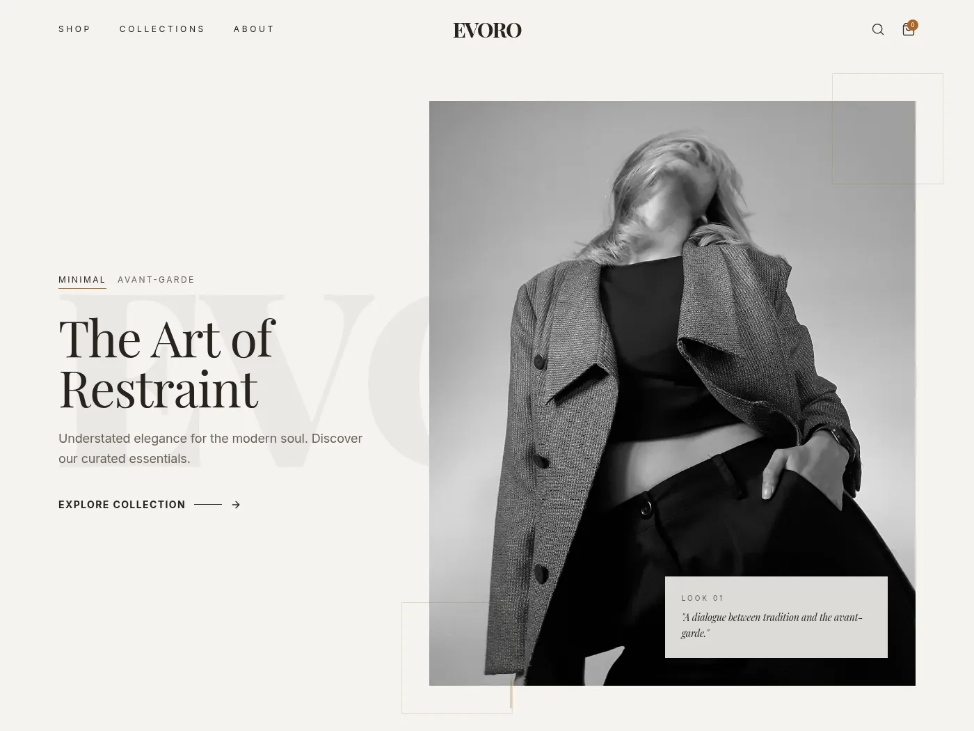 Evoro Fashion Website