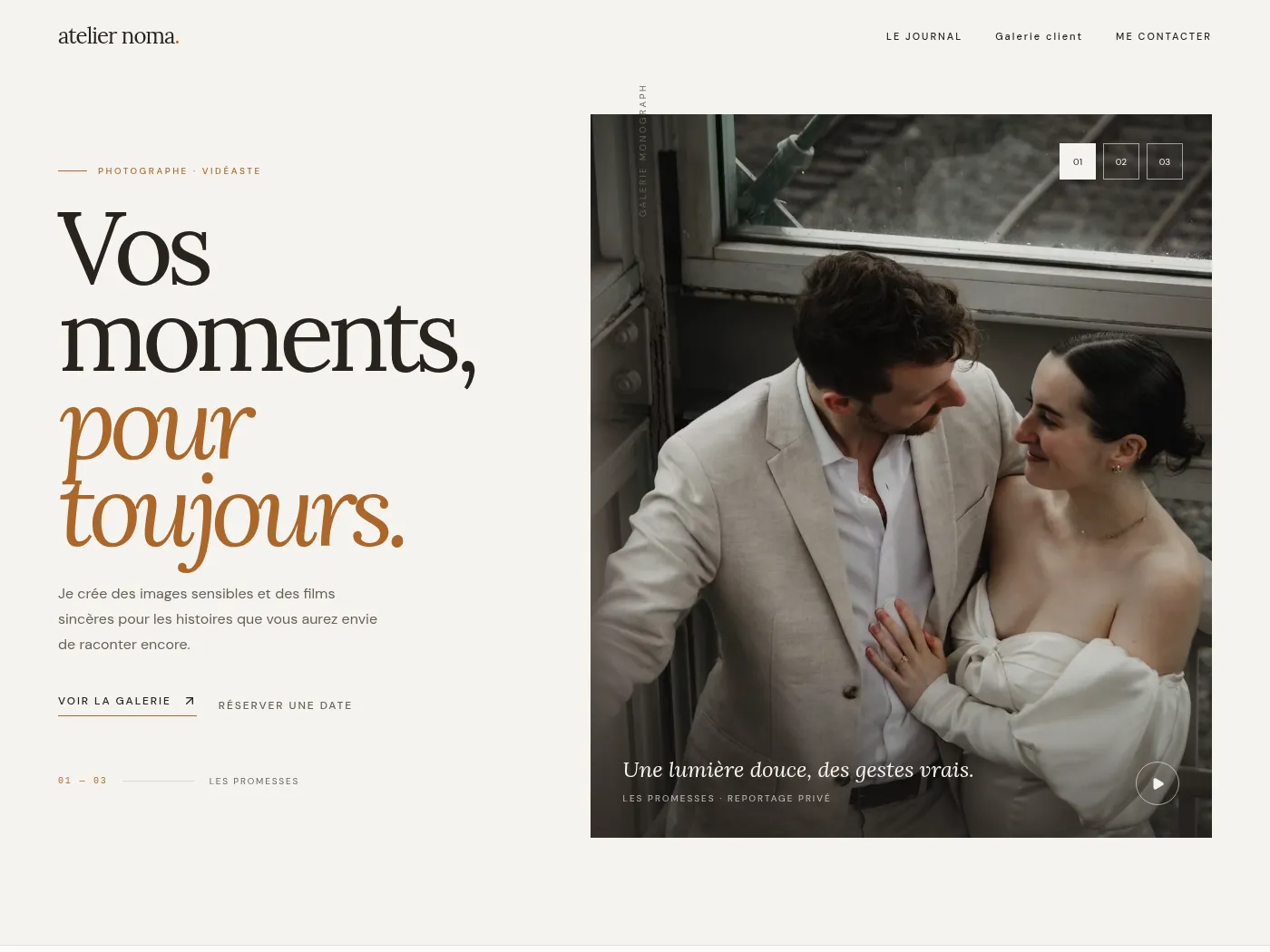 Photographe Showcase Site