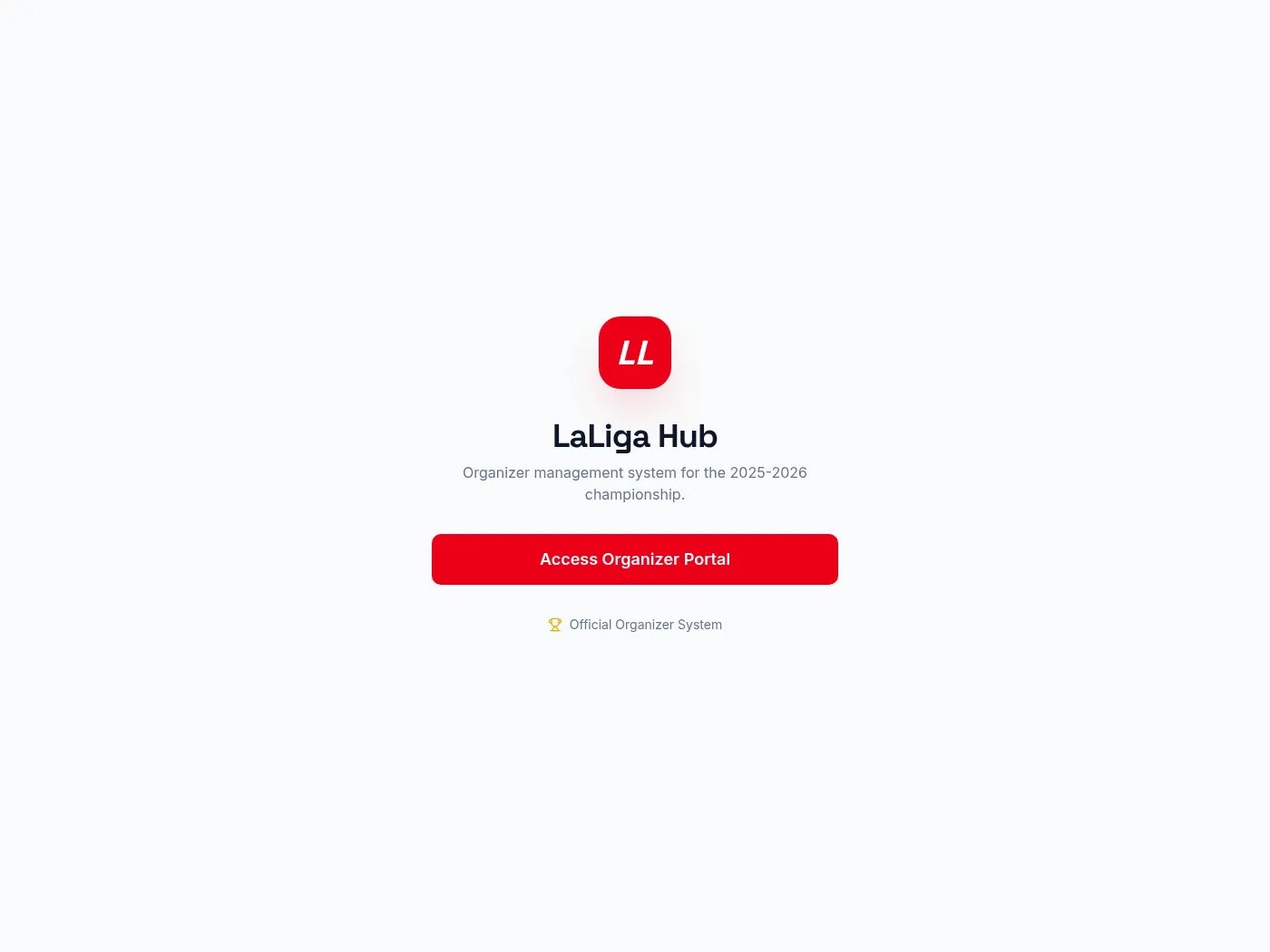 LaLiga Organizer Hub