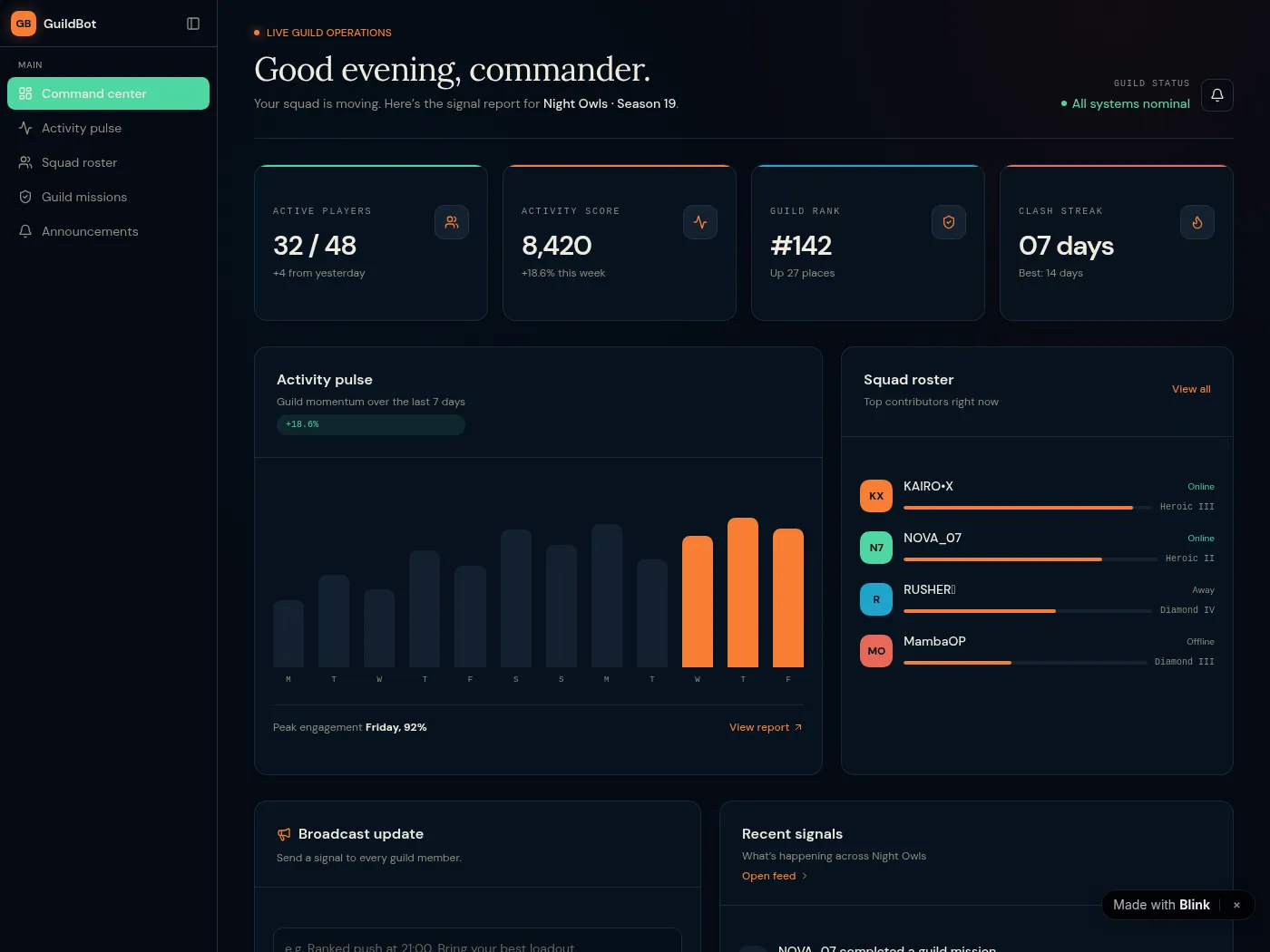 GuildBot Free Fire Manager