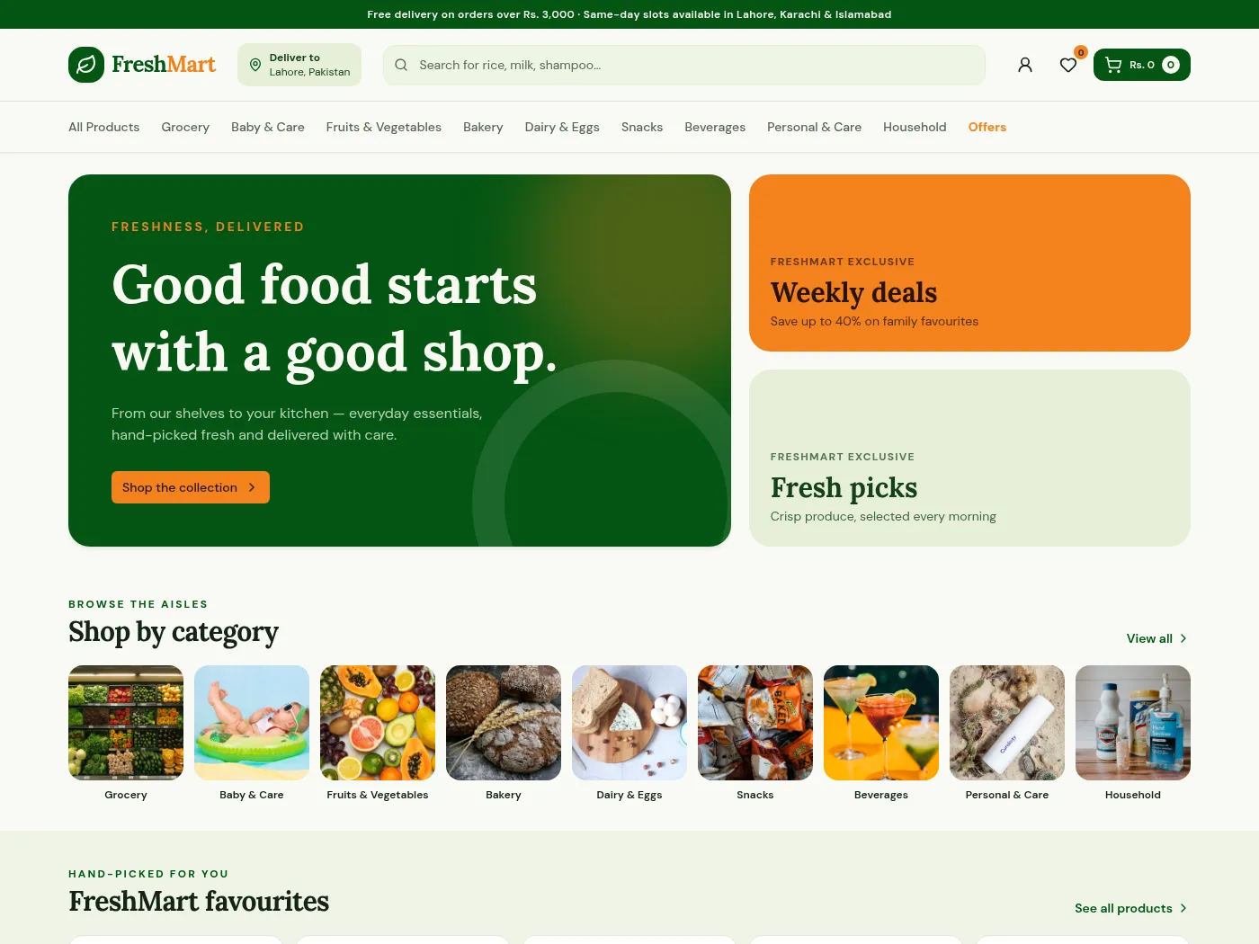 FreshMart Supermarket Platform (Remix)
