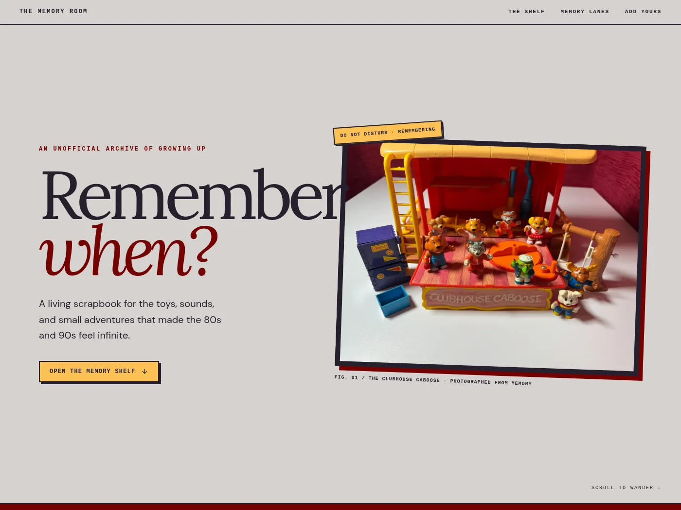 Retro Memories Hub