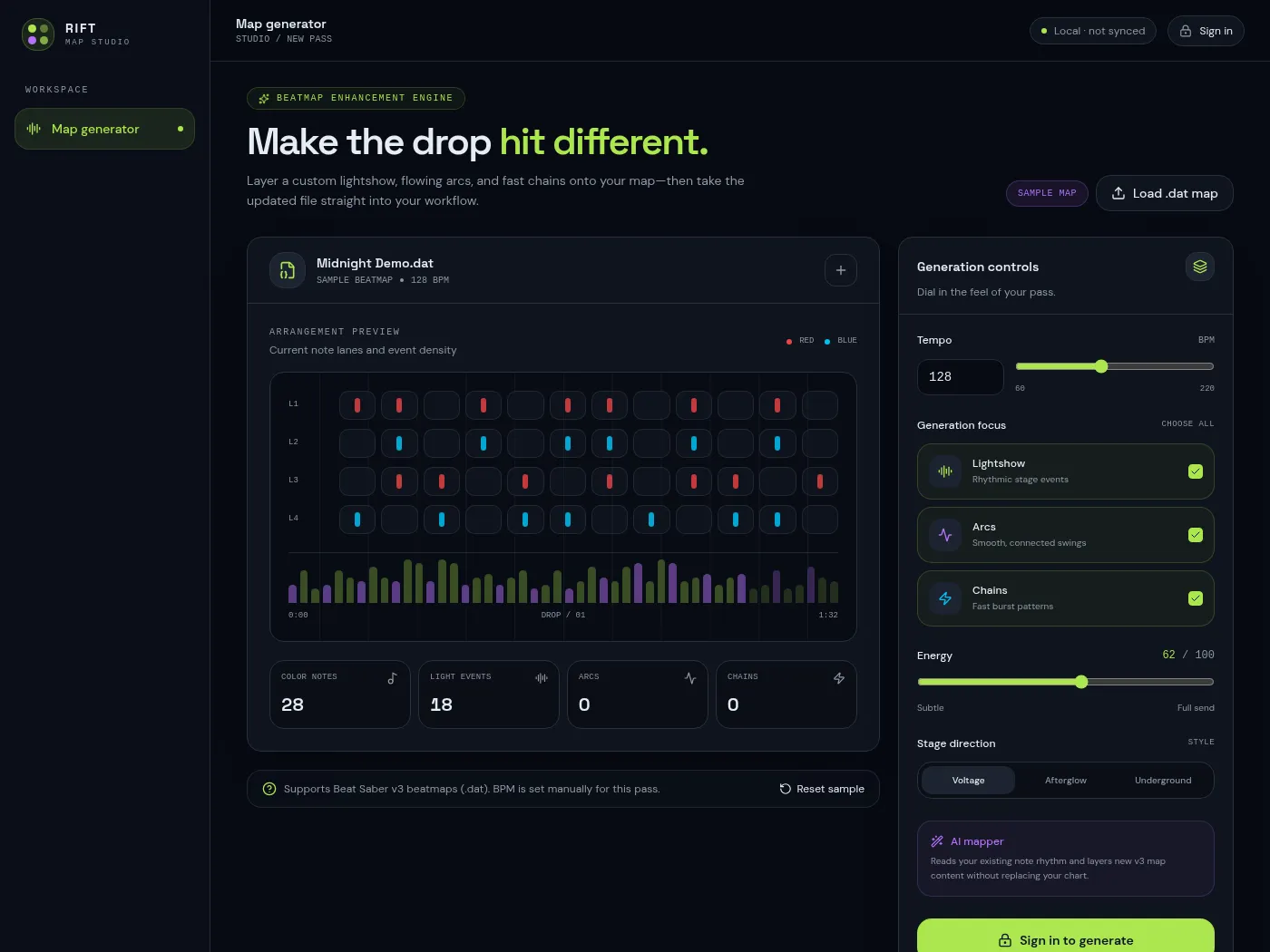 Beat Saber AI Mapper