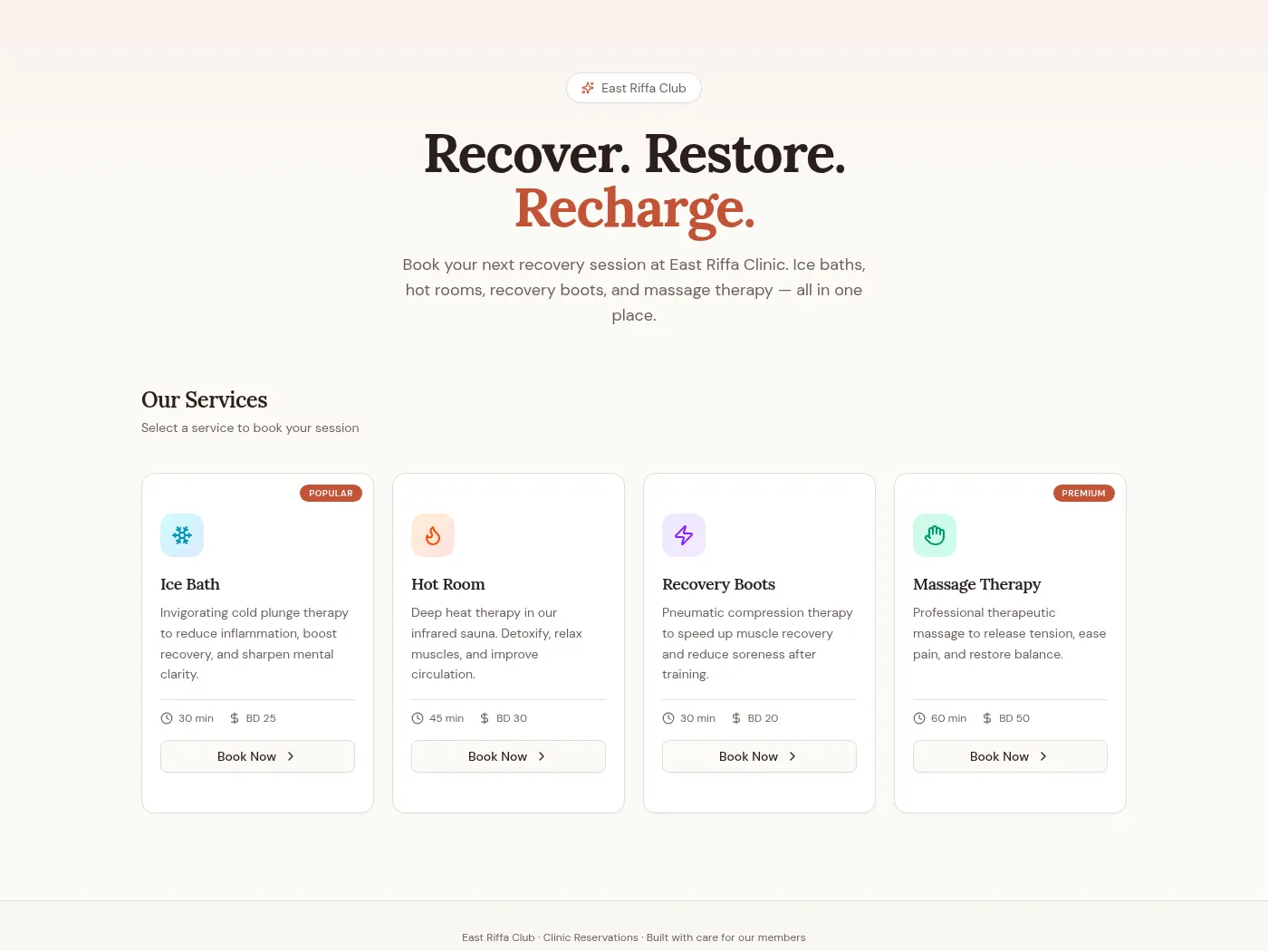 Clinic Reservation SaaS