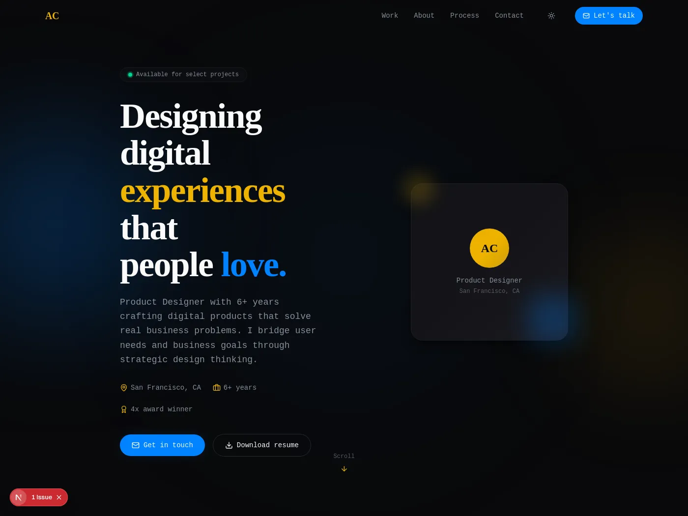 Luxfolio Interactive Portfolio