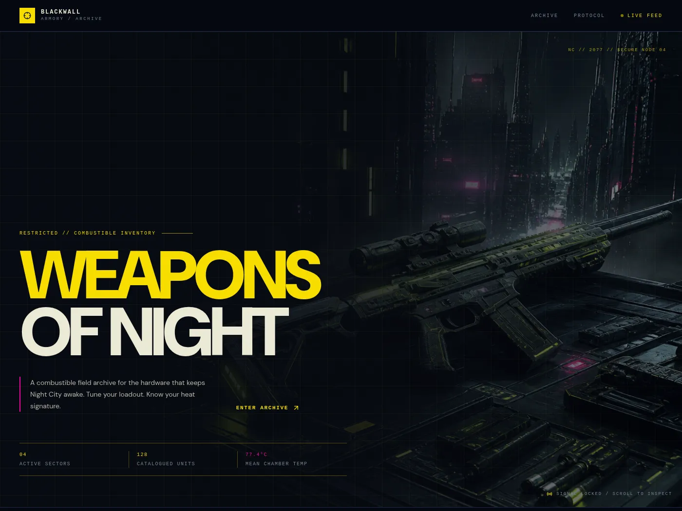 Cyberpunk Arsenal Hub