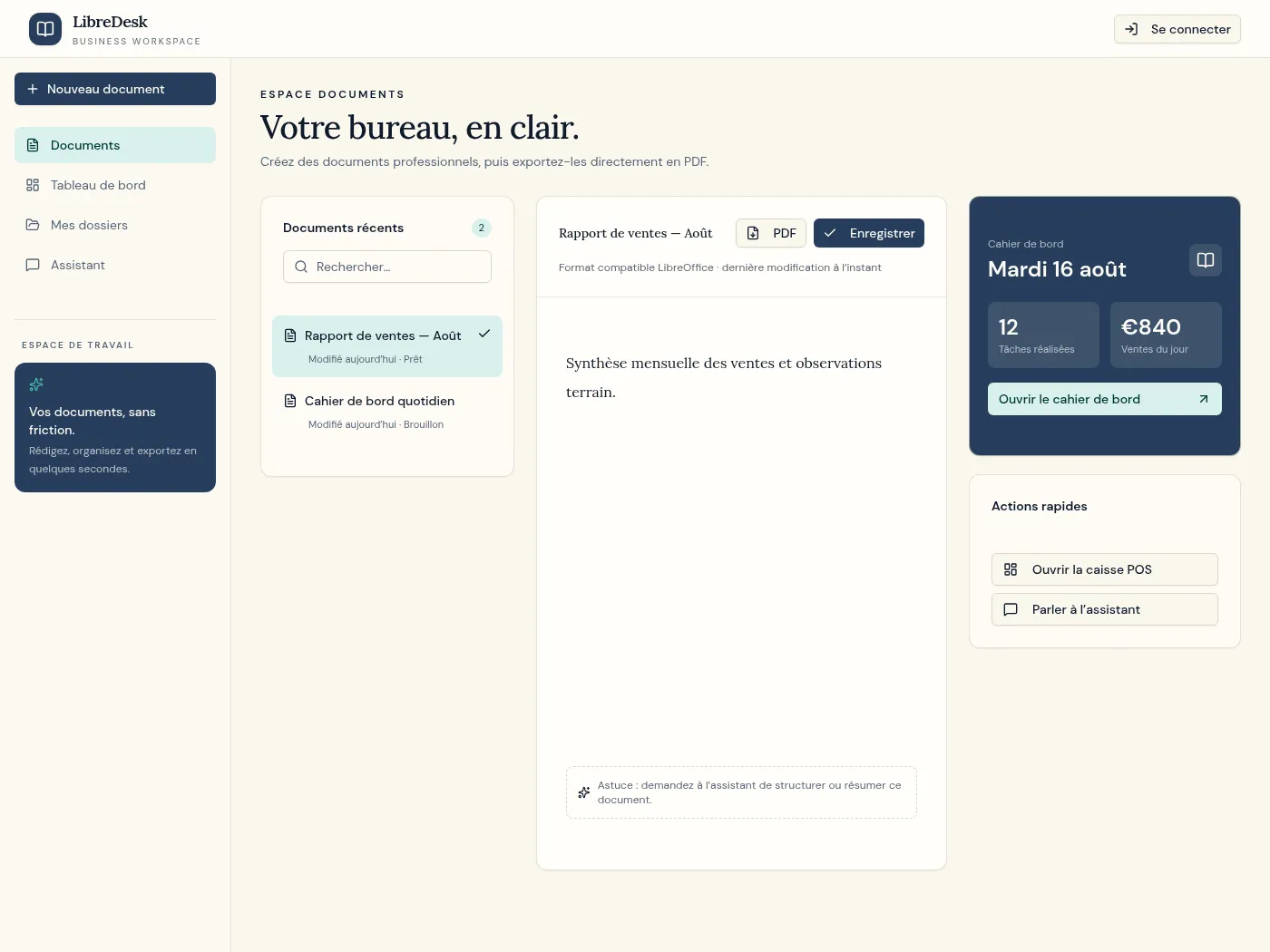 Libre POS & Dashboard