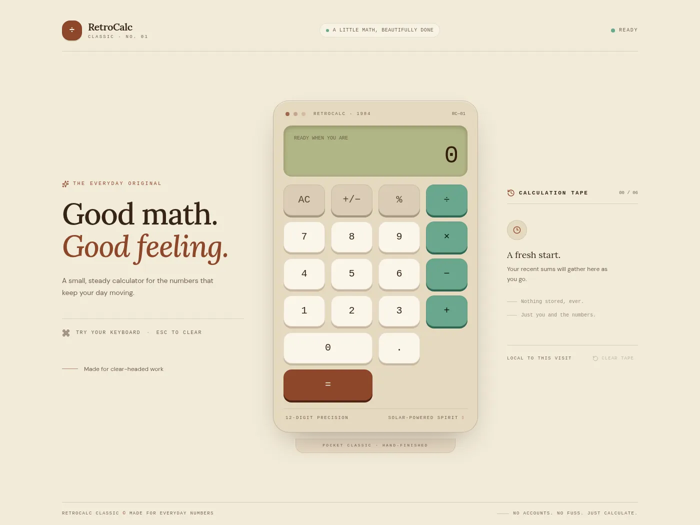 RetroCalc Classic