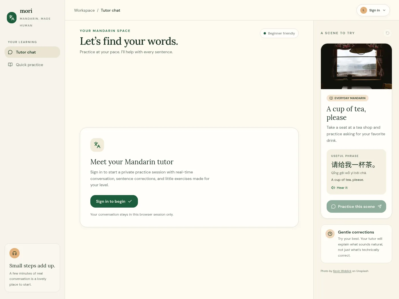 Mandarin AI Tutor