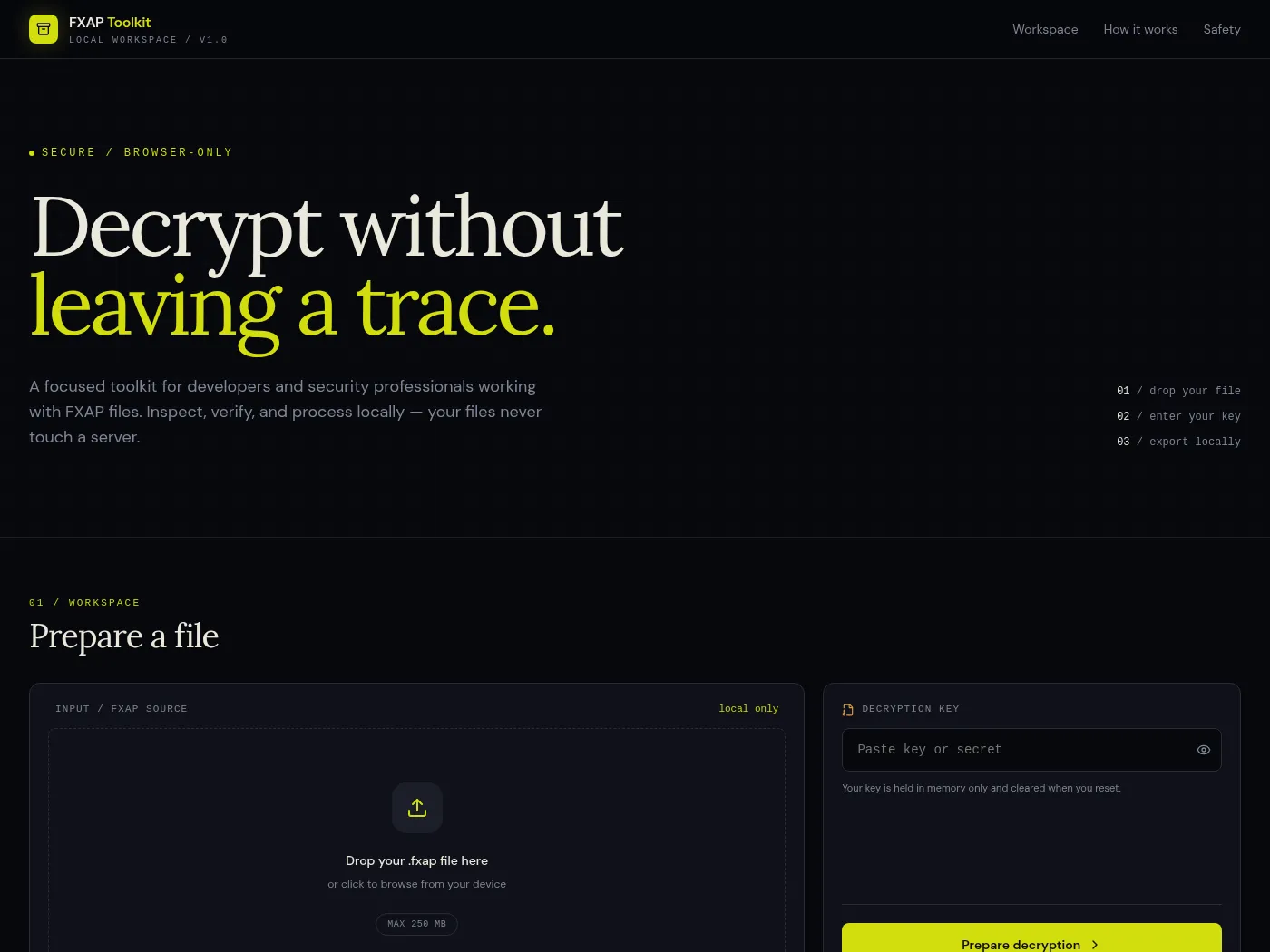 FXAP Decrypt Toolkit