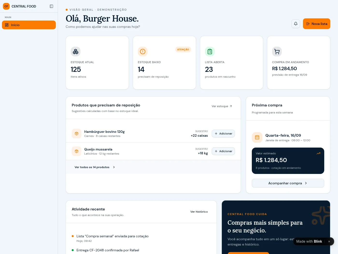 Central Food Platform