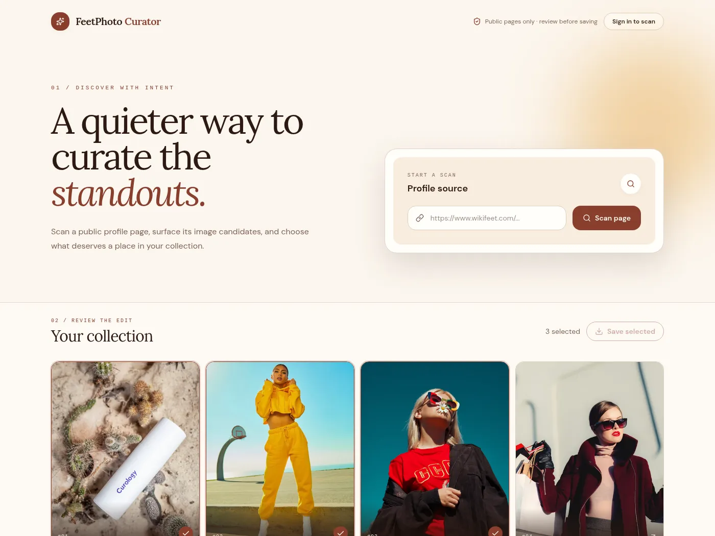FeetPhoto Curator