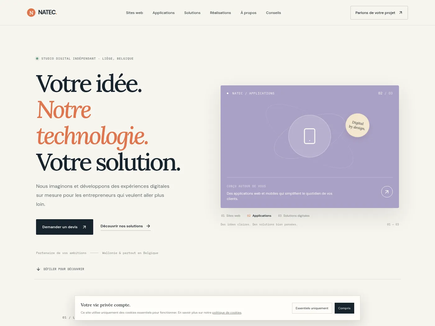 NATEC Digital Agency Website