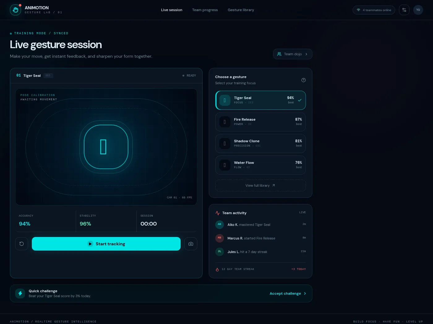 Animotion Tracker