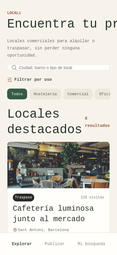 Locali Finder App