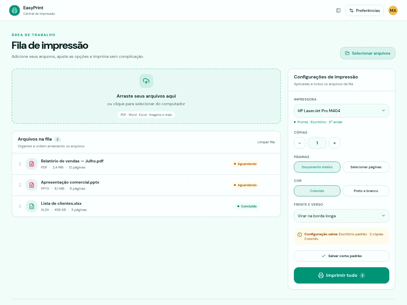 EasyPrint Workspace