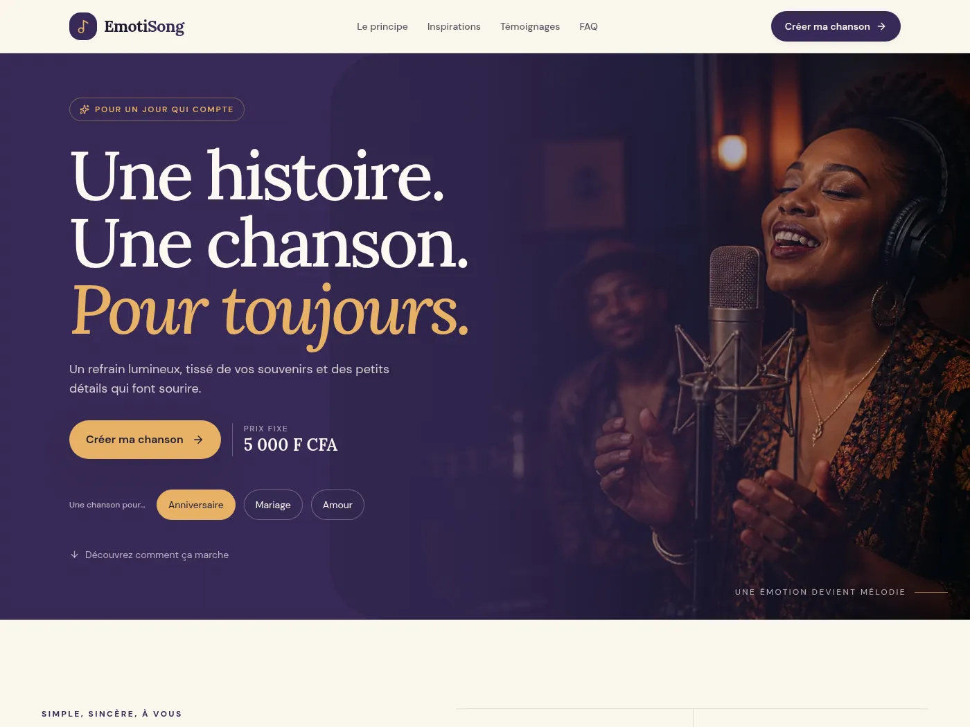 EmotiSong Website