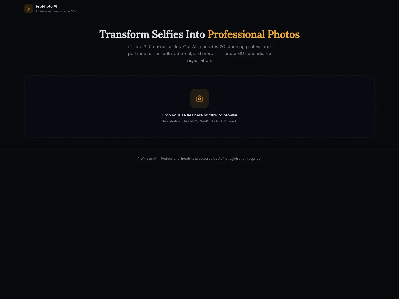ProPhoto AI Generator