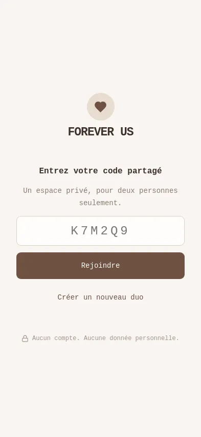 Forever Us Private Notifier