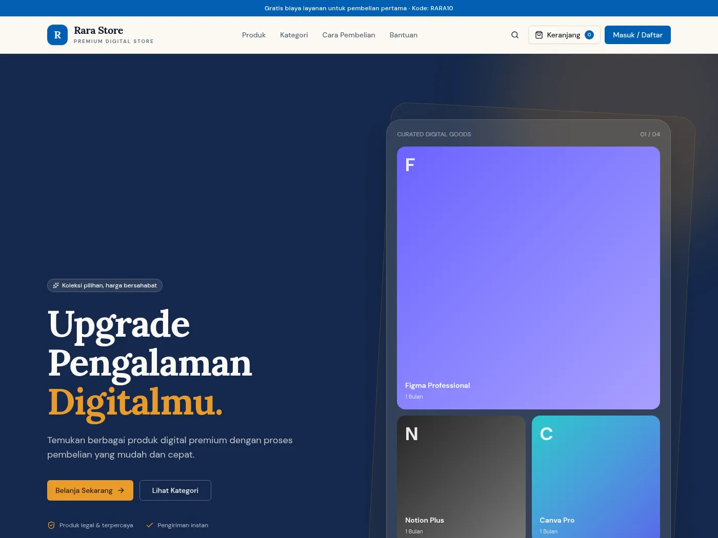 Rara Store Digital Shop