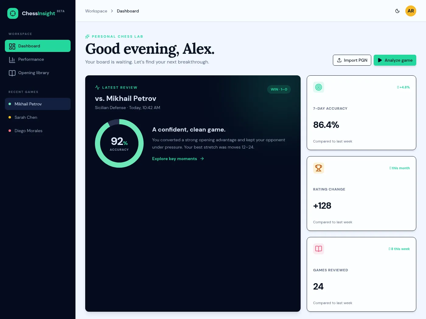 ChessInsight Web App