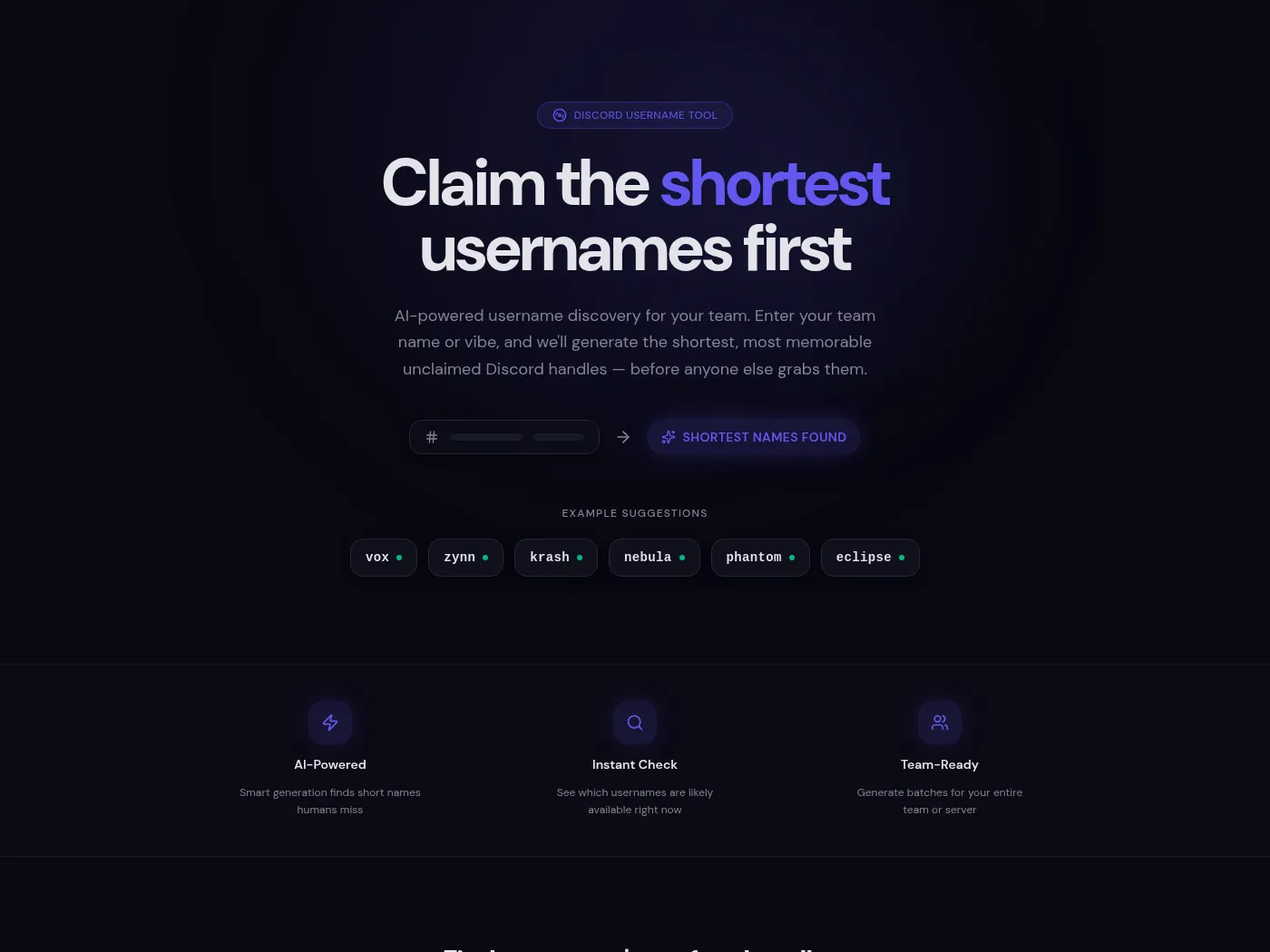 Discord Name Finder