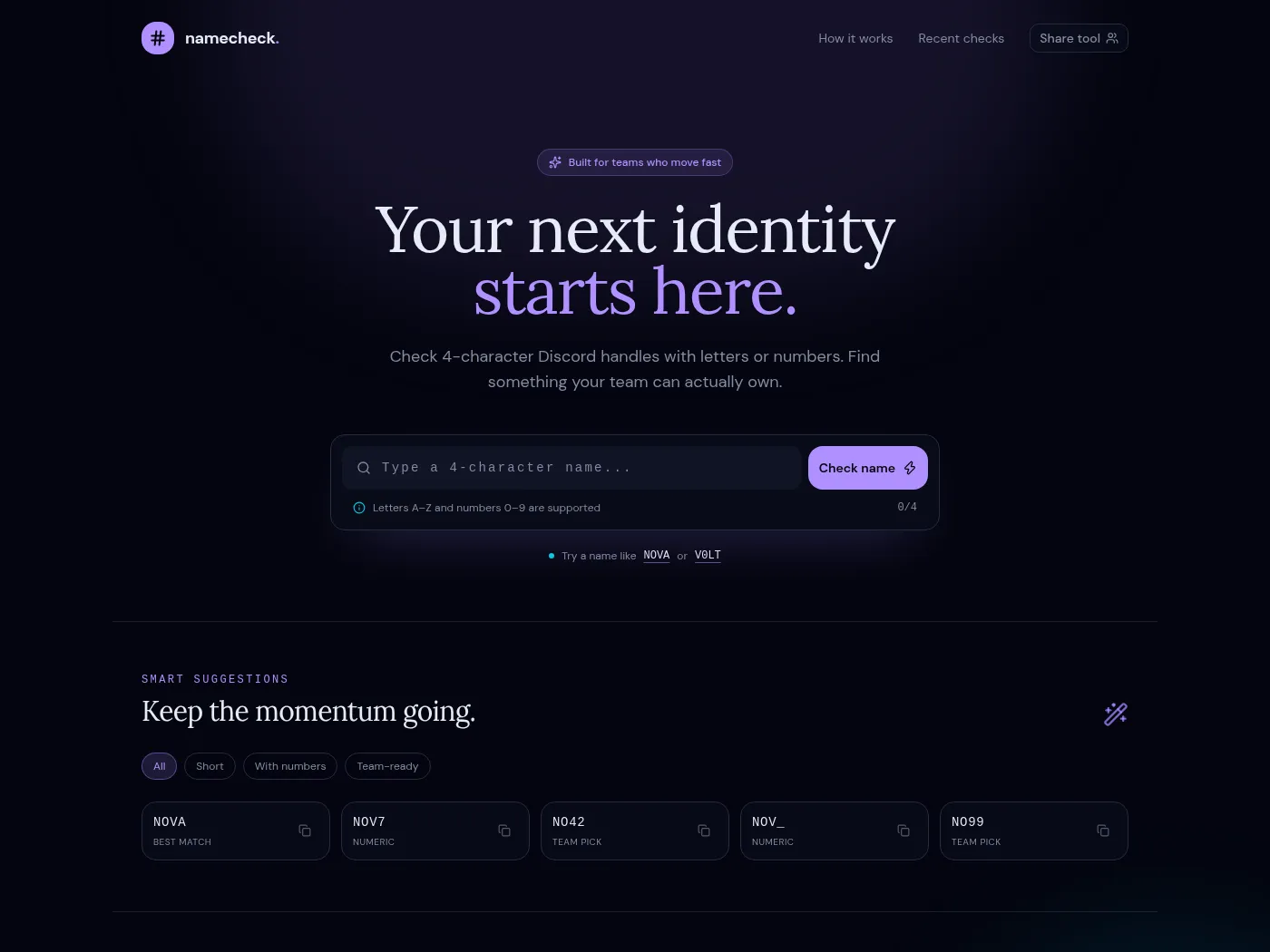 Discord Name Checker