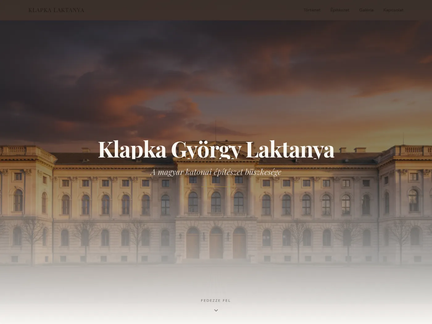 Klapka Barracks Website