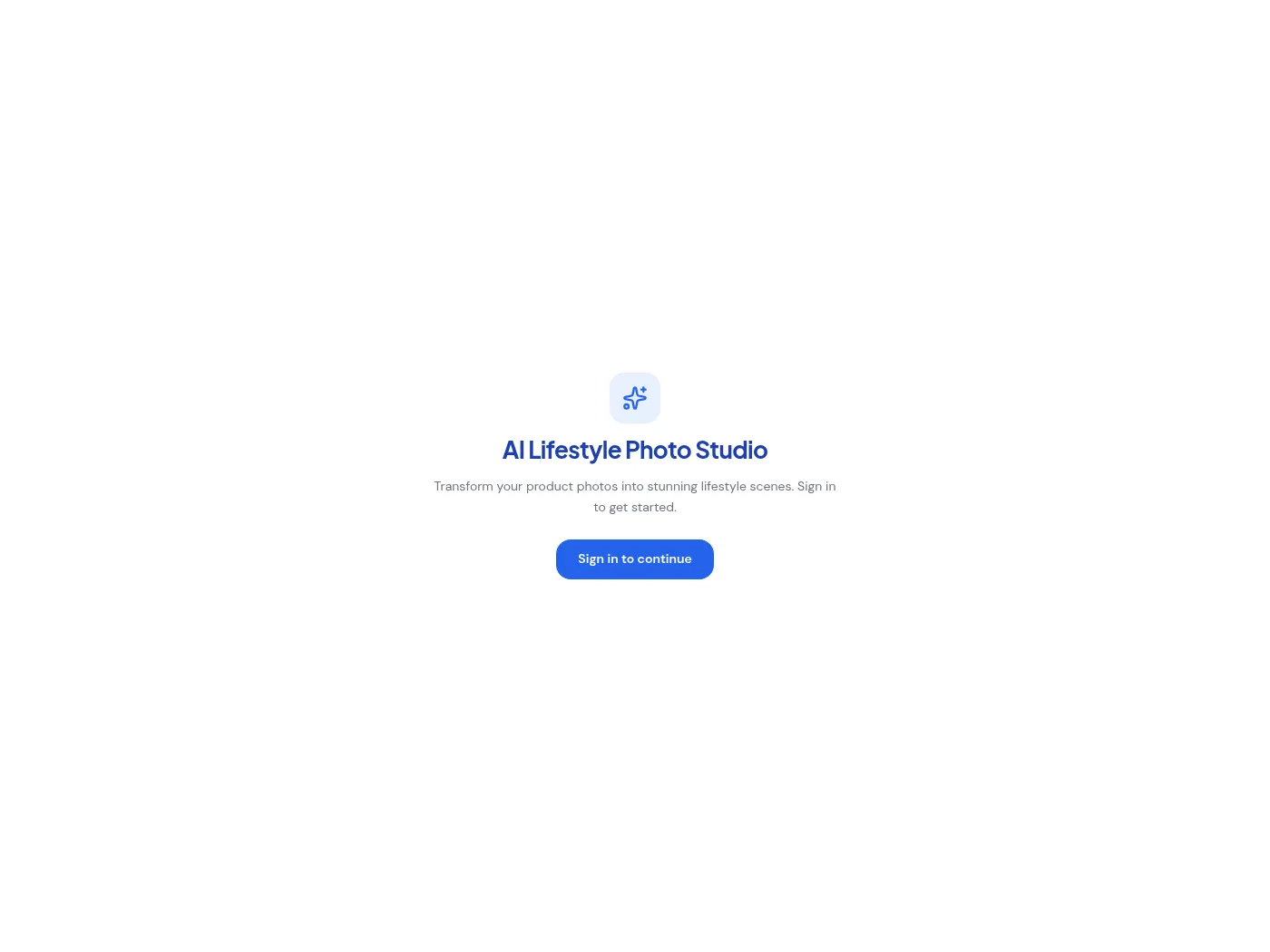 AI Lifestyle Photo Studio