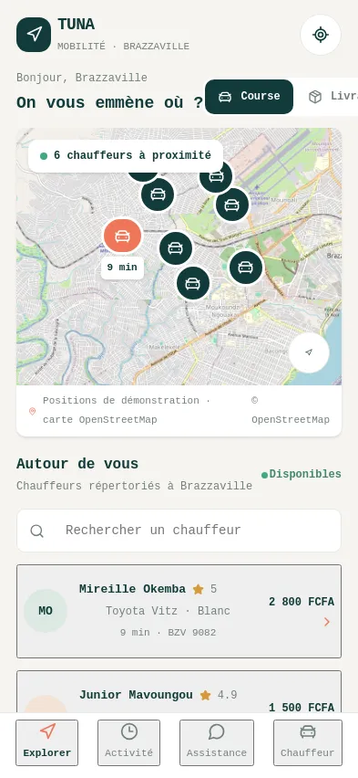 TUNA Mobility App