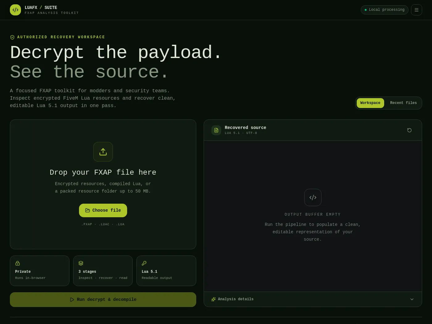 LuaFX Decryptor Suite