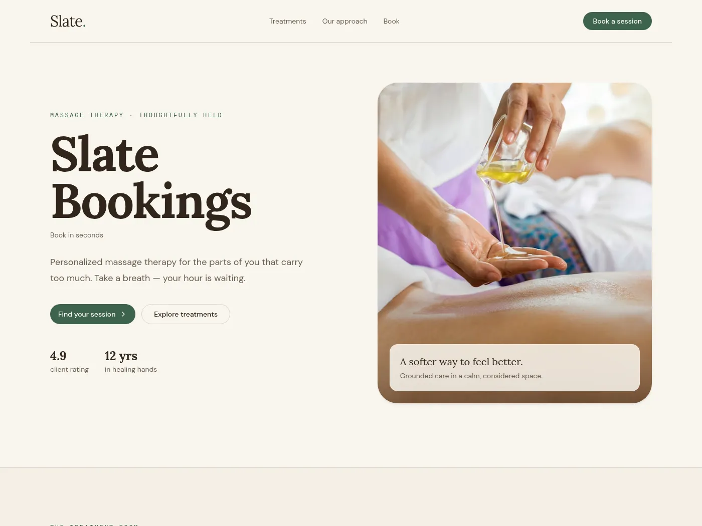 Slate Booking App
