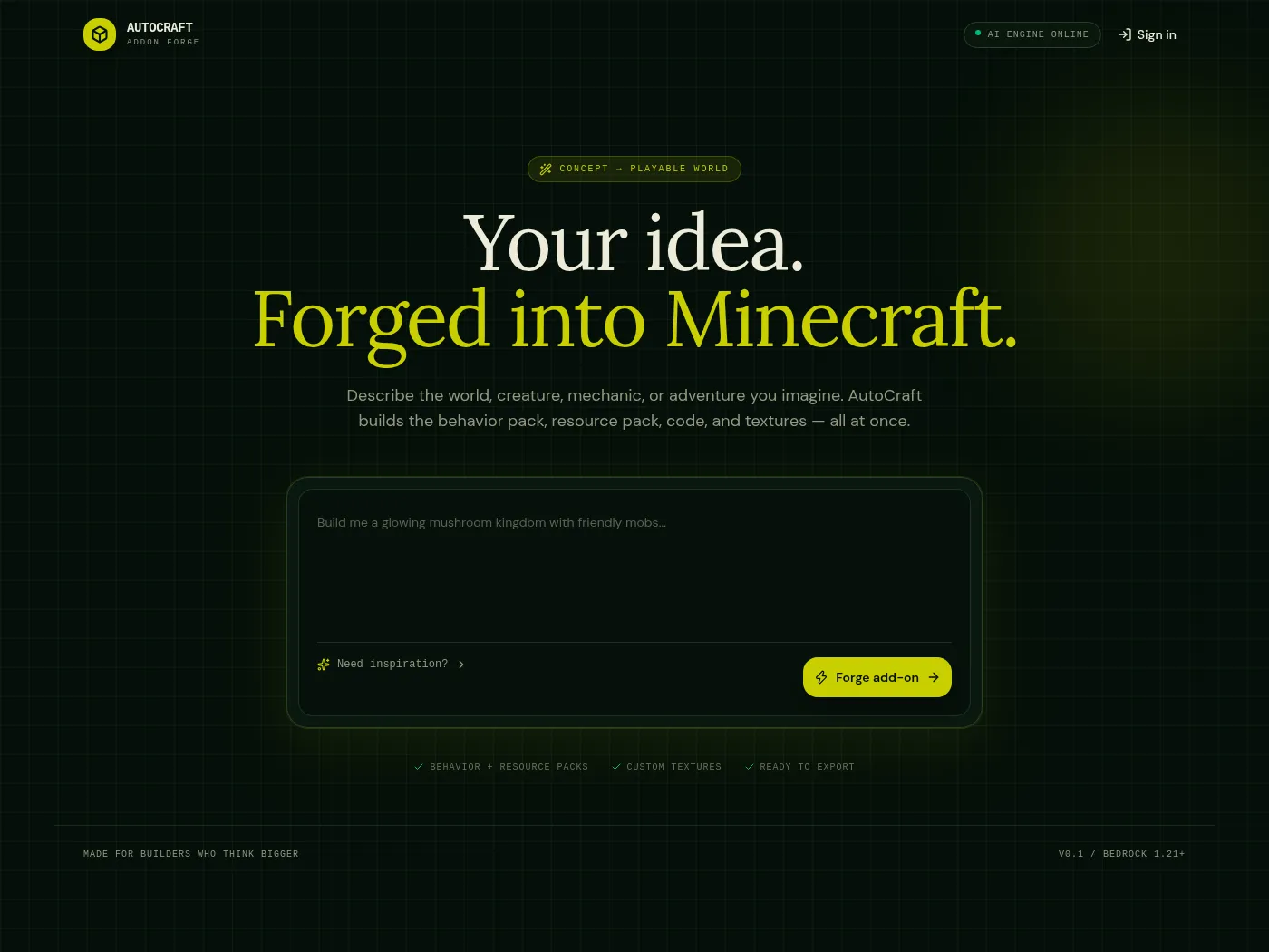 AutoCraft Addon Forge