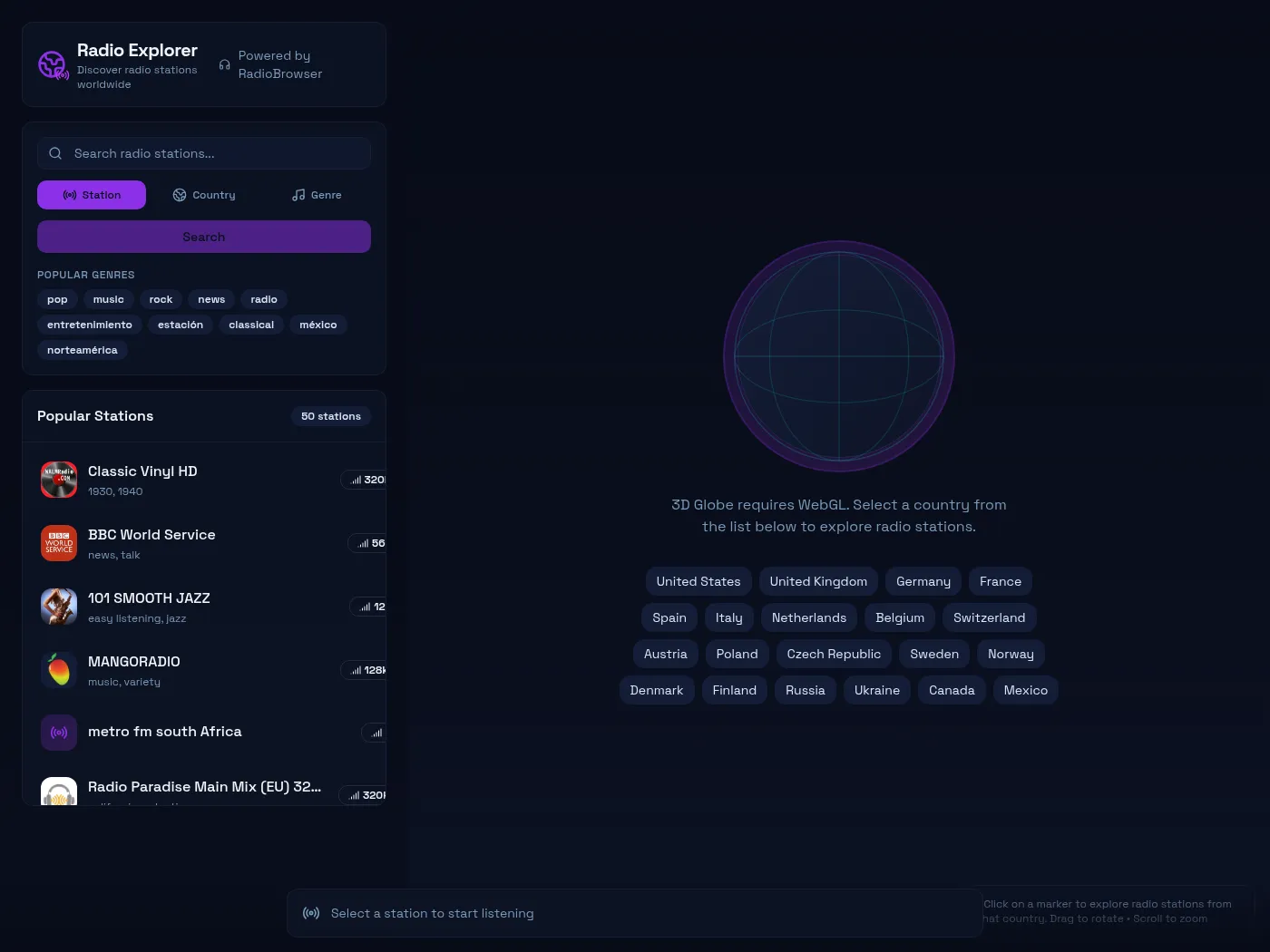Global Radio Explorer